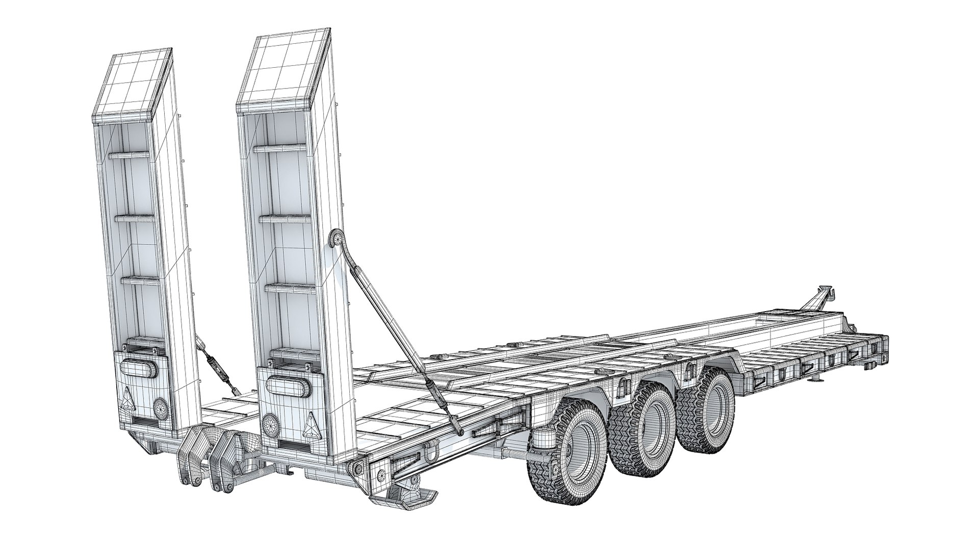 3D Platform Trailer - TurboSquid 1994040