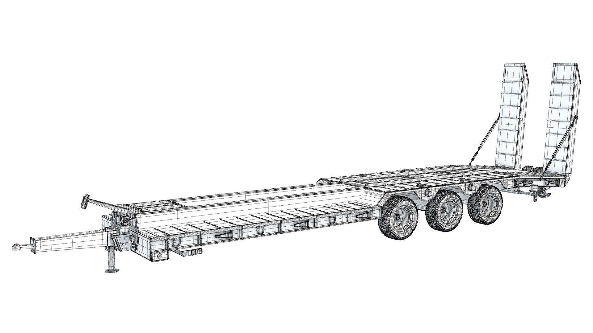 3D Platform Trailer - TurboSquid 1994040