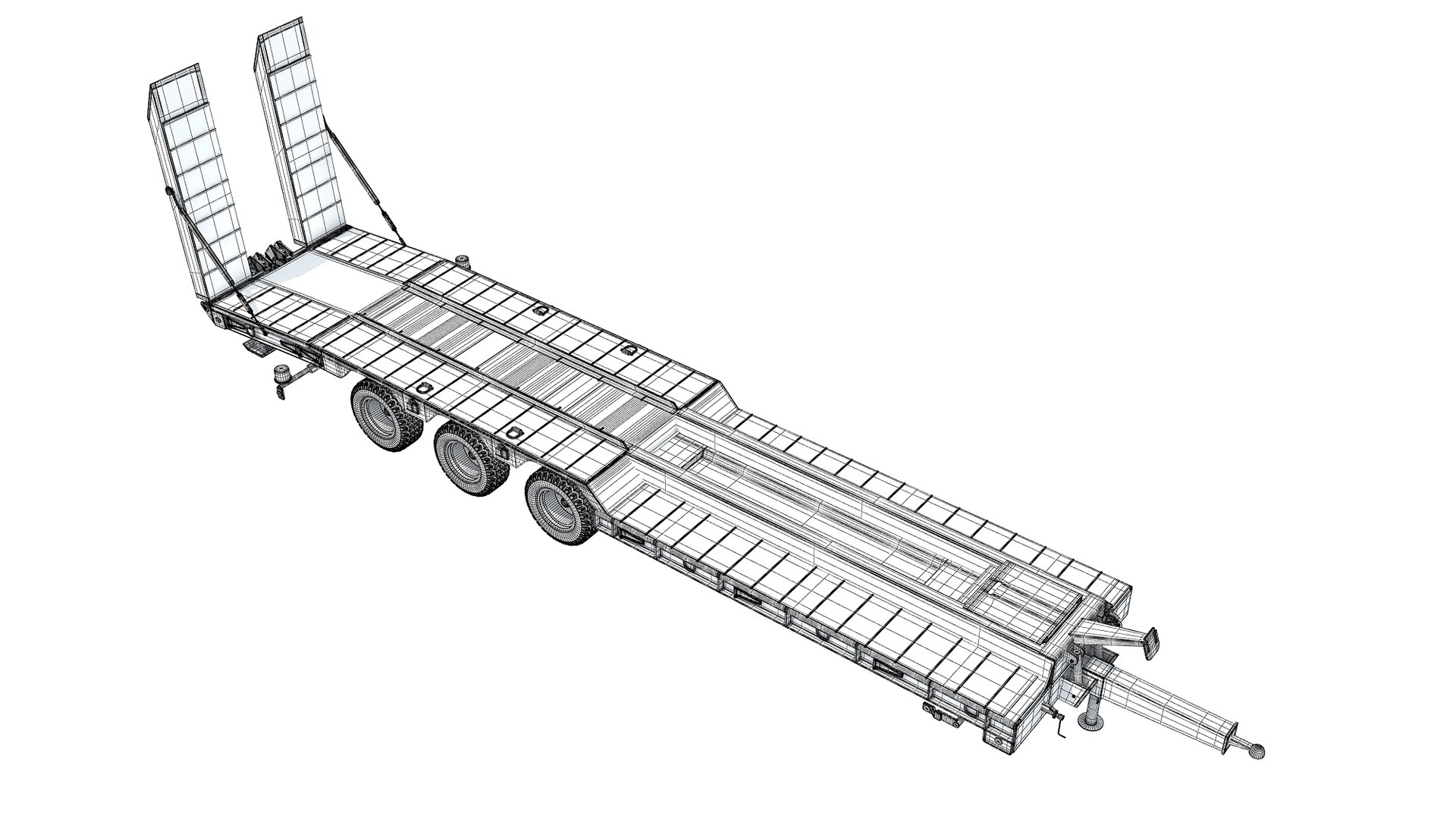 3D Platform Trailer - TurboSquid 1994040