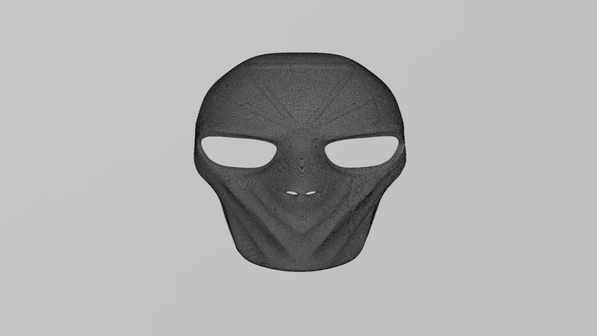 Masquerade Party Face Mask - Alien Face Mask 3D Print Model 3D Model ...