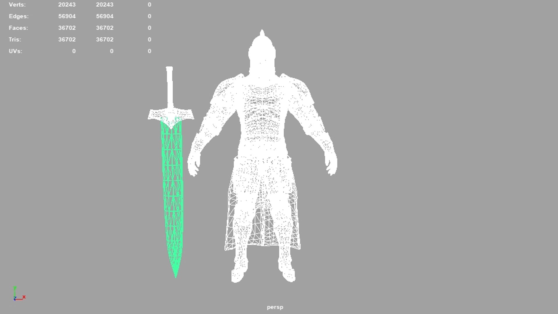 Knight 3d Character Low Poly Low-poly 3D Model Low-poly 3D Model 3D ...