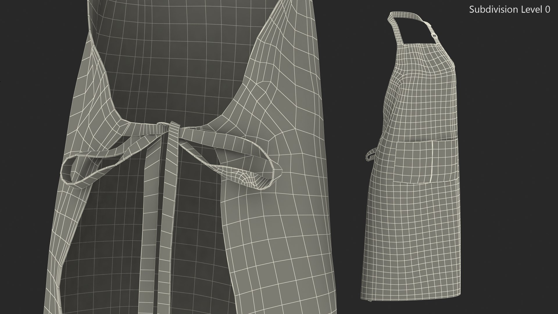Cooking Apron Black 3D model - TurboSquid 1816334