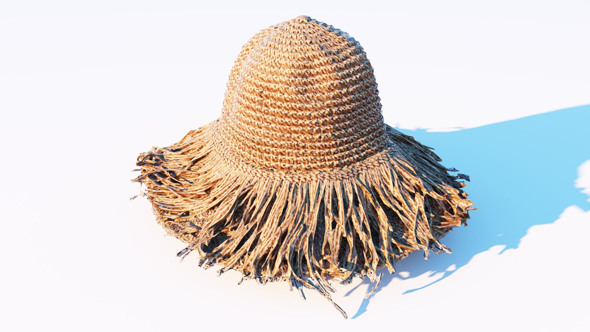 Straw Hat 3D Model - TurboSquid 2208284