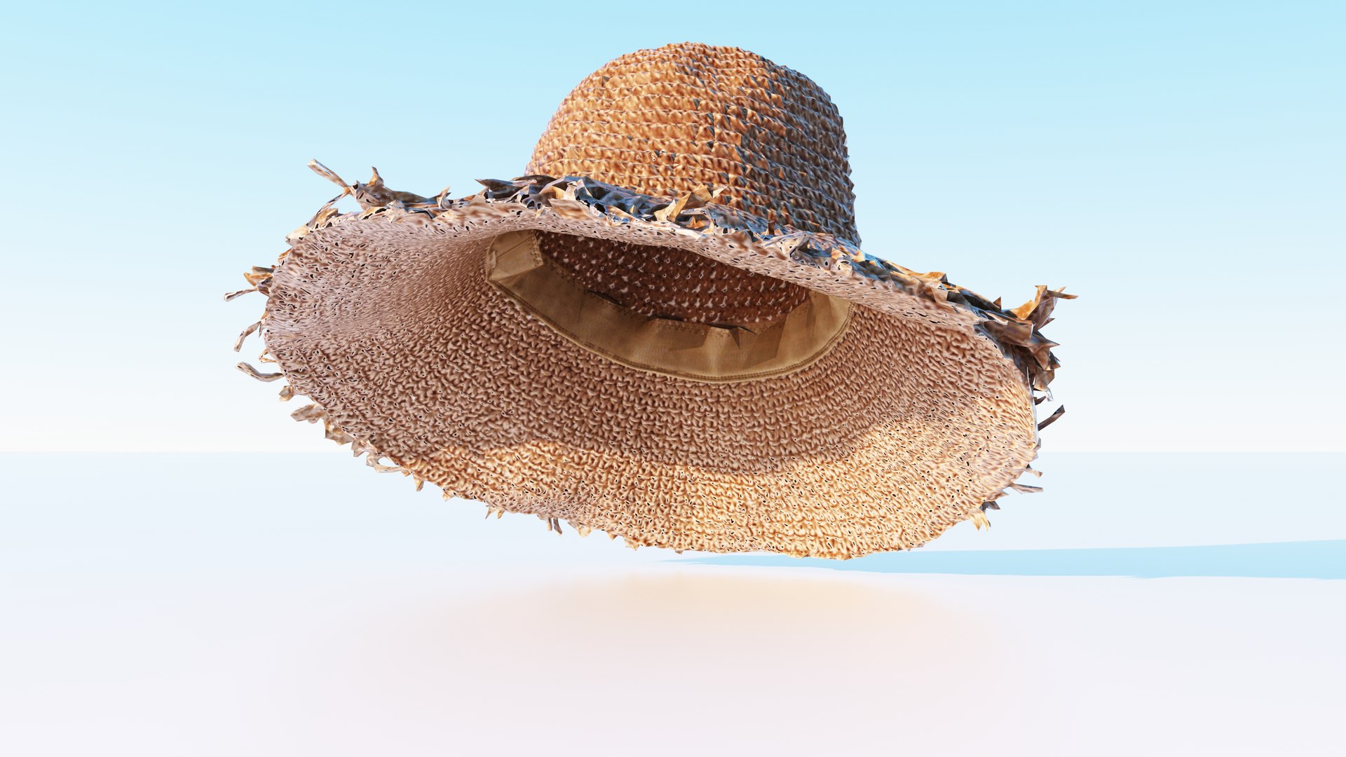 Straw Hat 3D Model - TurboSquid 2208284