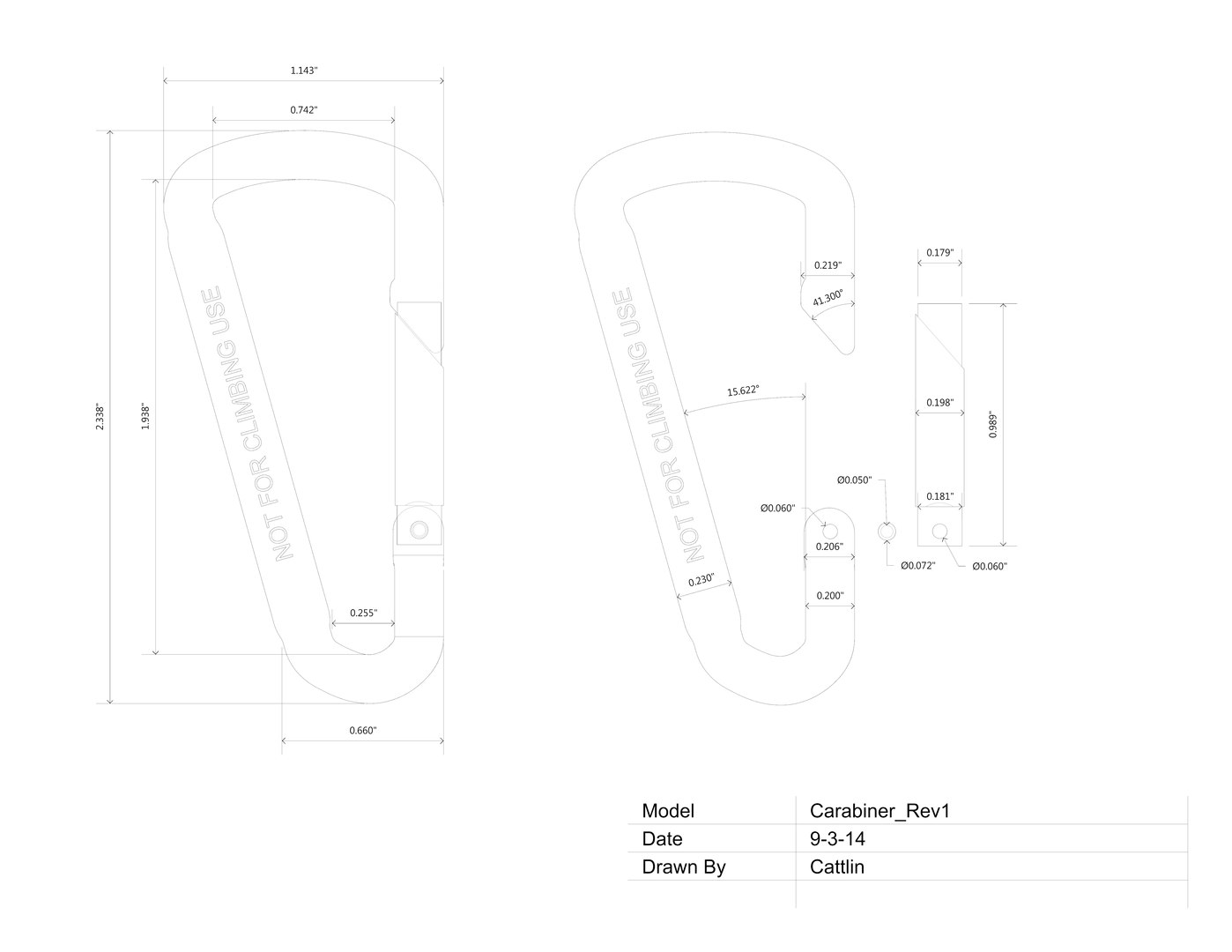 Carabiner 3d 3ds