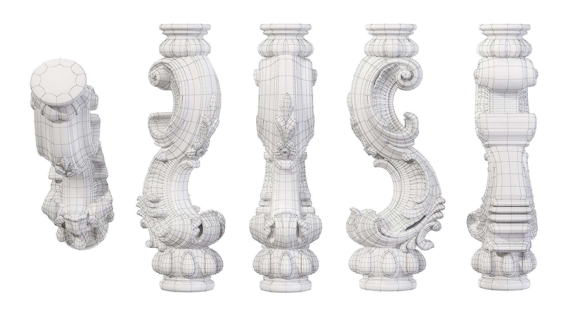 Classic Leg 050 3D Model - TurboSquid 1990659