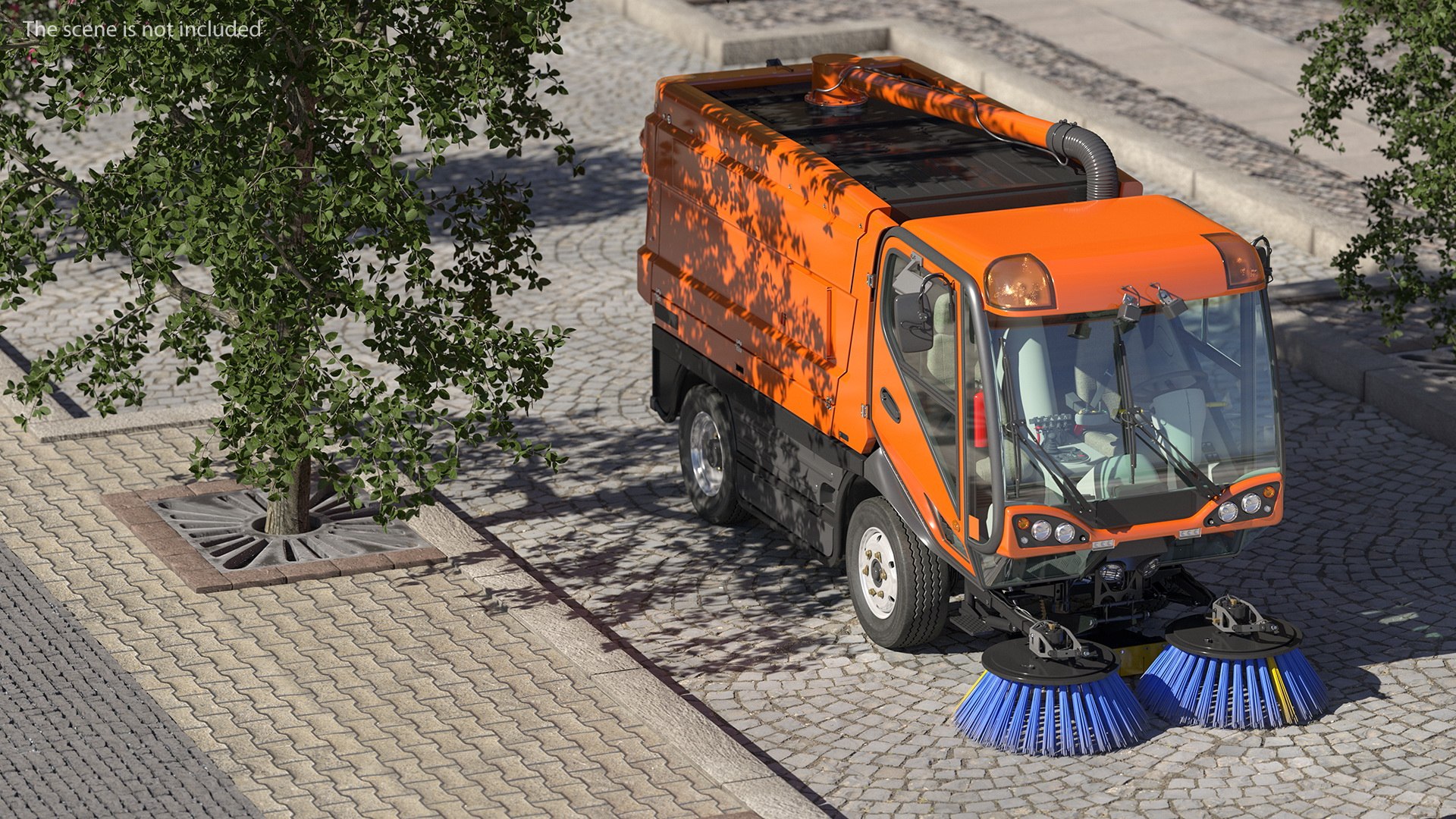 3D road sweeper vehicle rigged model - TurboSquid 1576263