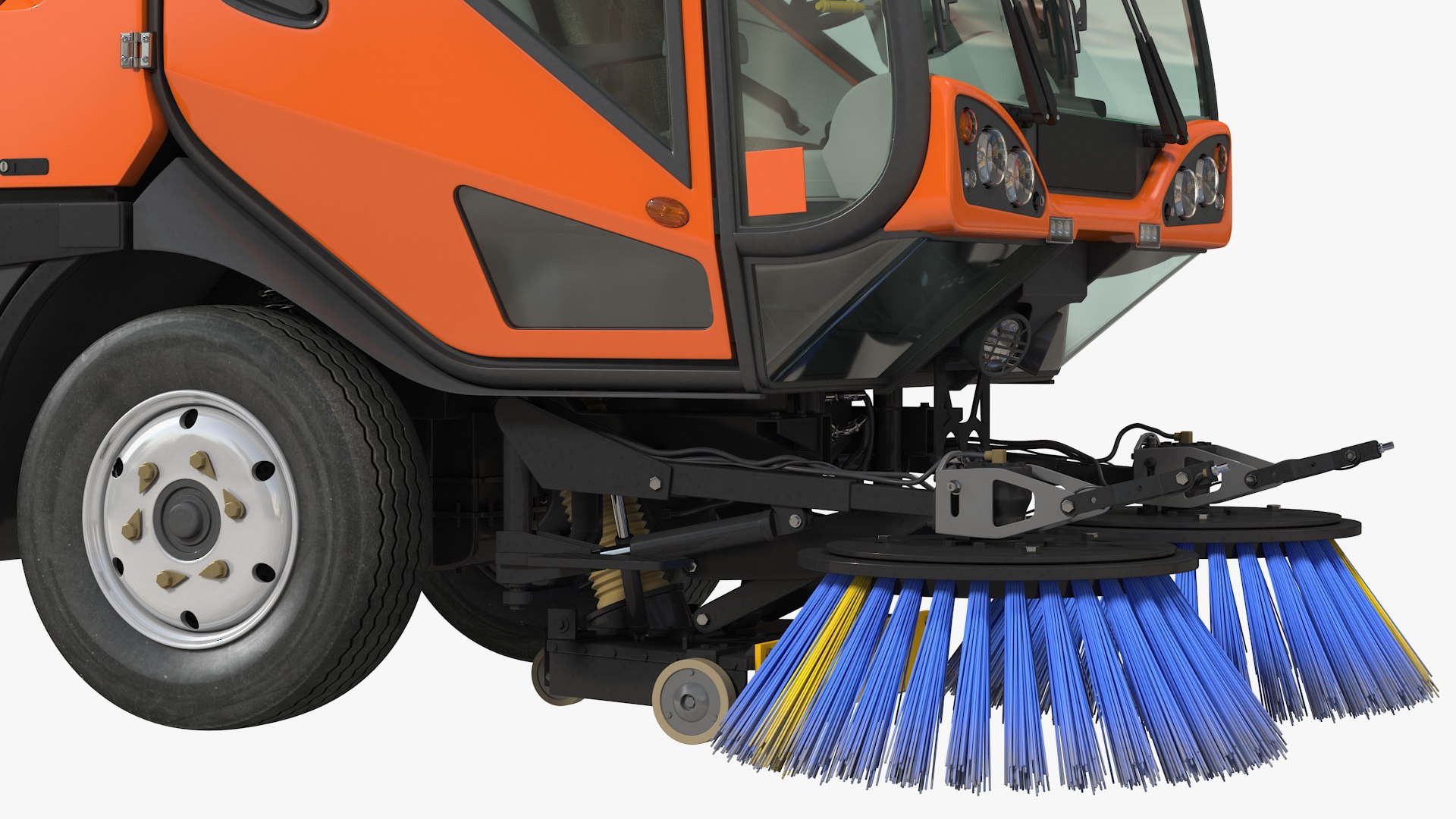 3D road sweeper vehicle rigged model - TurboSquid 1576263