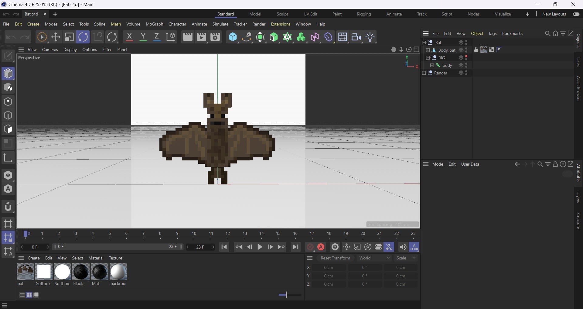Bat Minecraft 3D Model - TurboSquid 2388479