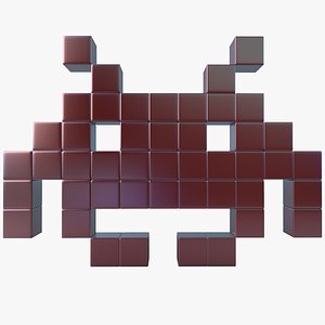 Space Invaders 3D Models for Download | TurboSquid