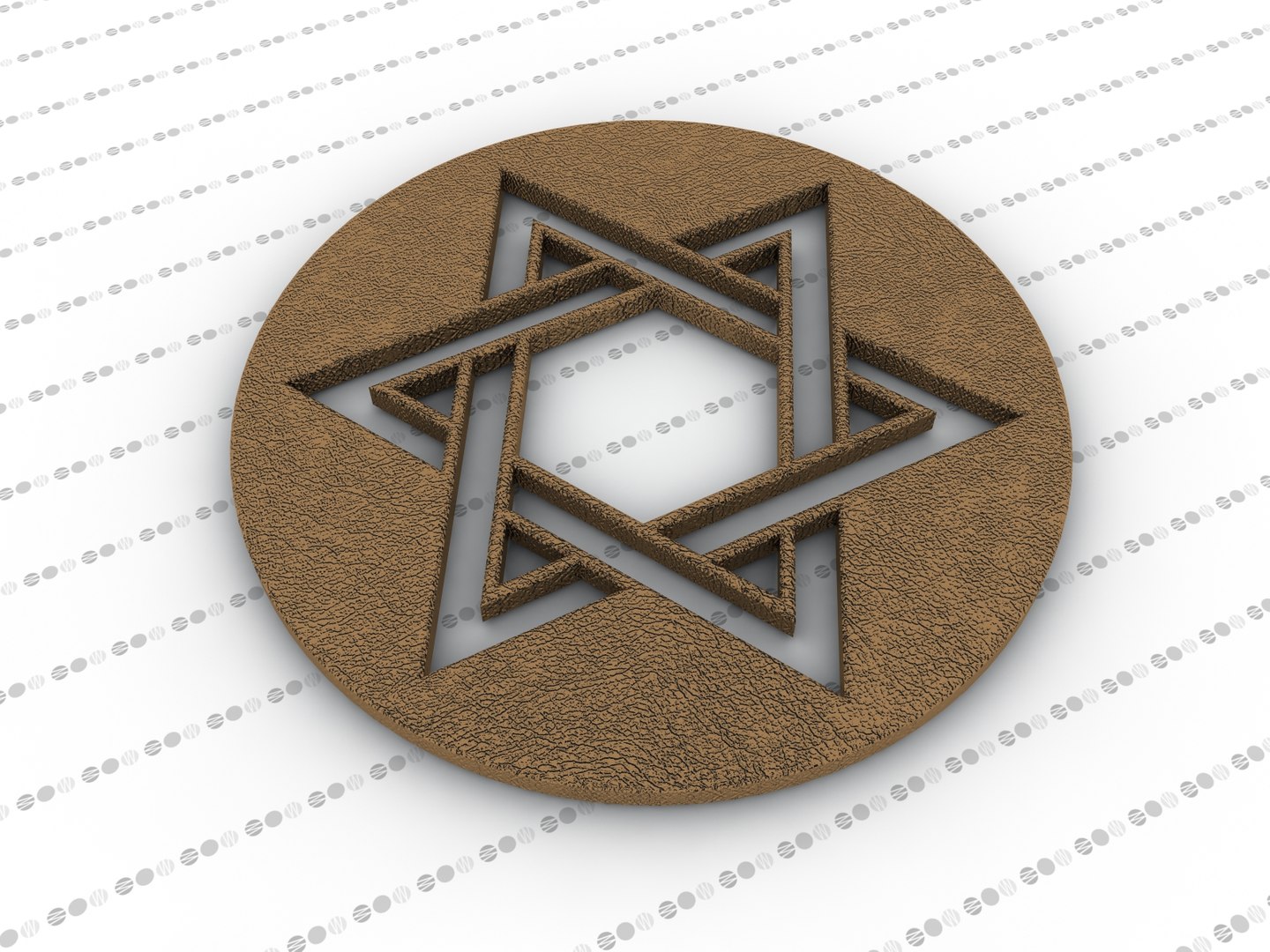 3D model star david medallion - TurboSquid 1416354
