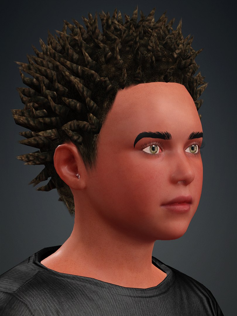 Realistic Rigged Little African Boy-Kilo Character 3D Model Model ...