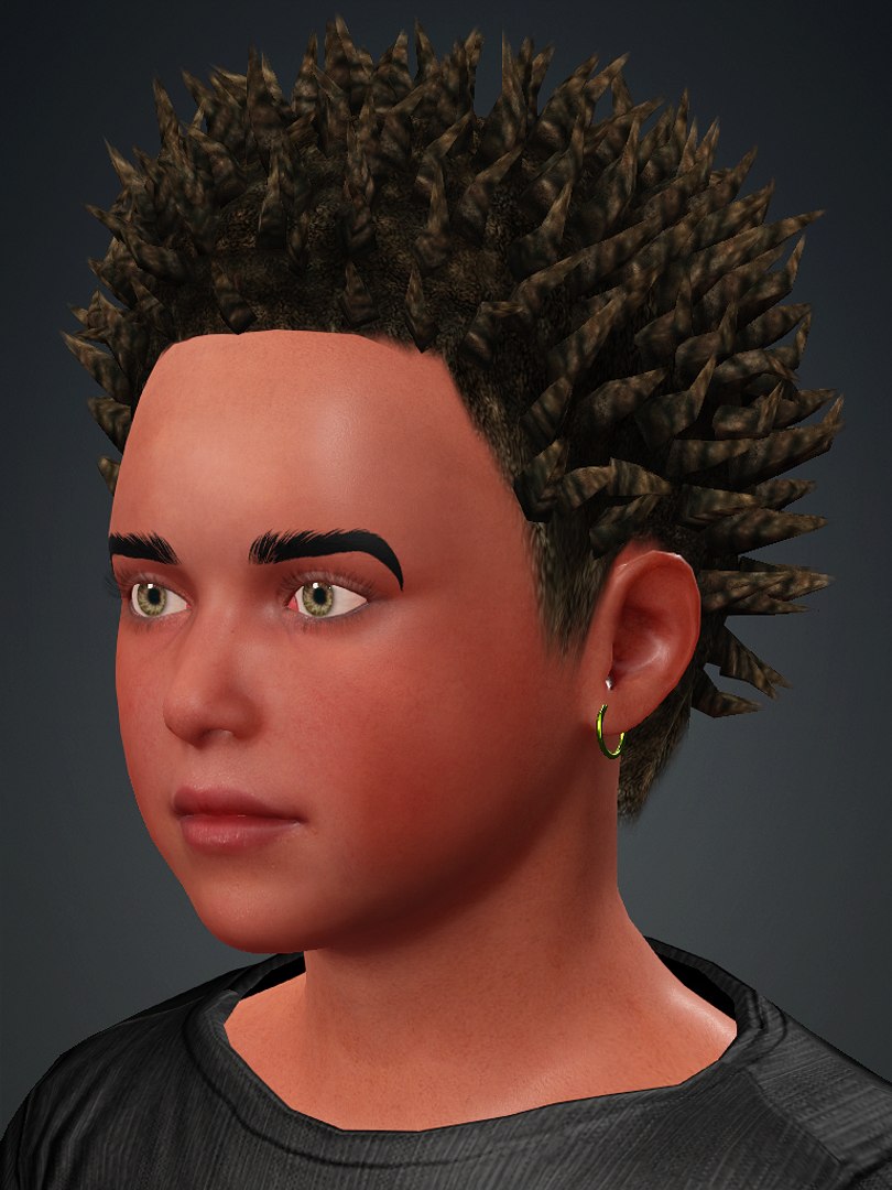 Realistic Rigged Little African Boy-Kilo Character 3D Model Model ...