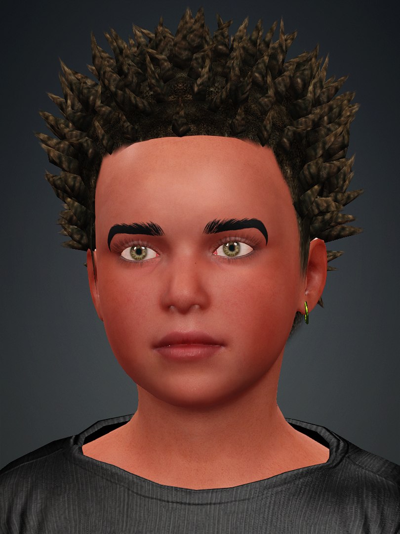 Realistic Rigged Little African Boy-Kilo Character 3D Model Model ...