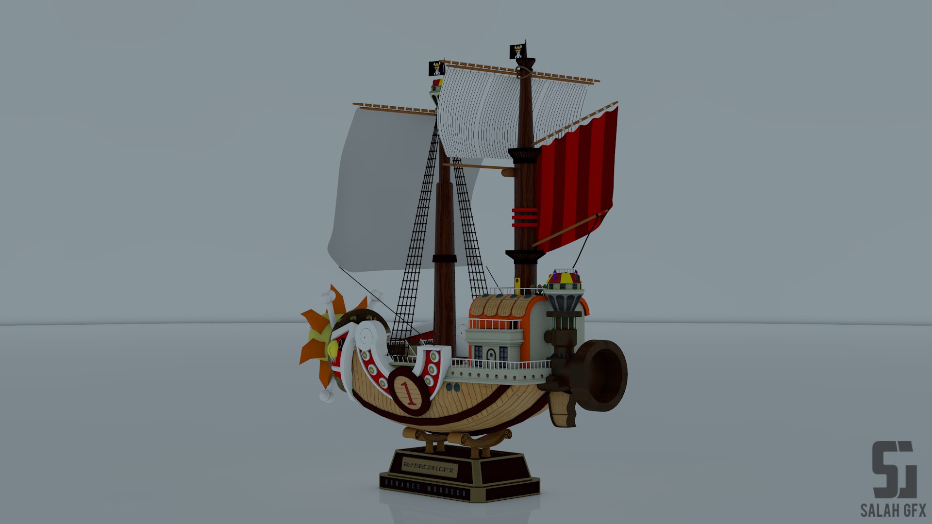 3d Model Modeled Thousand Sunny