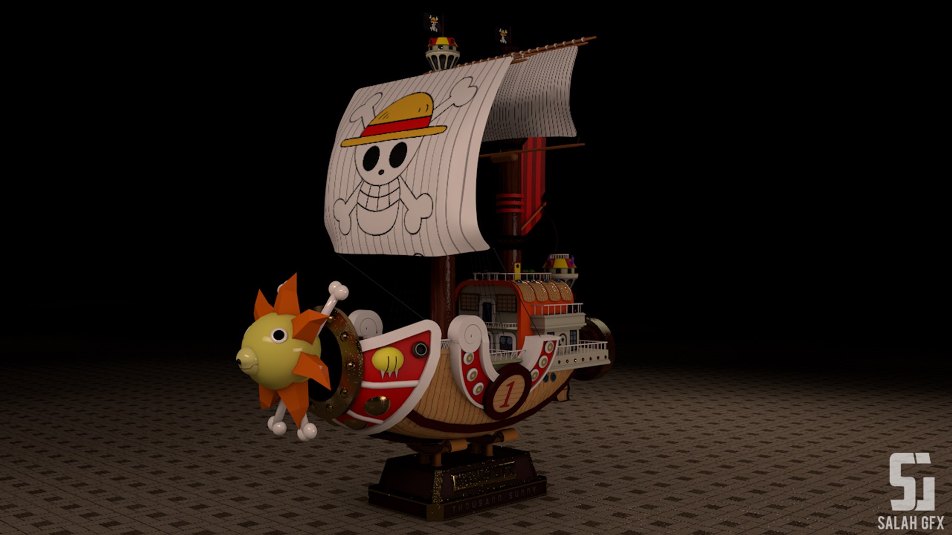 3d Model Modeled Thousand Sunny