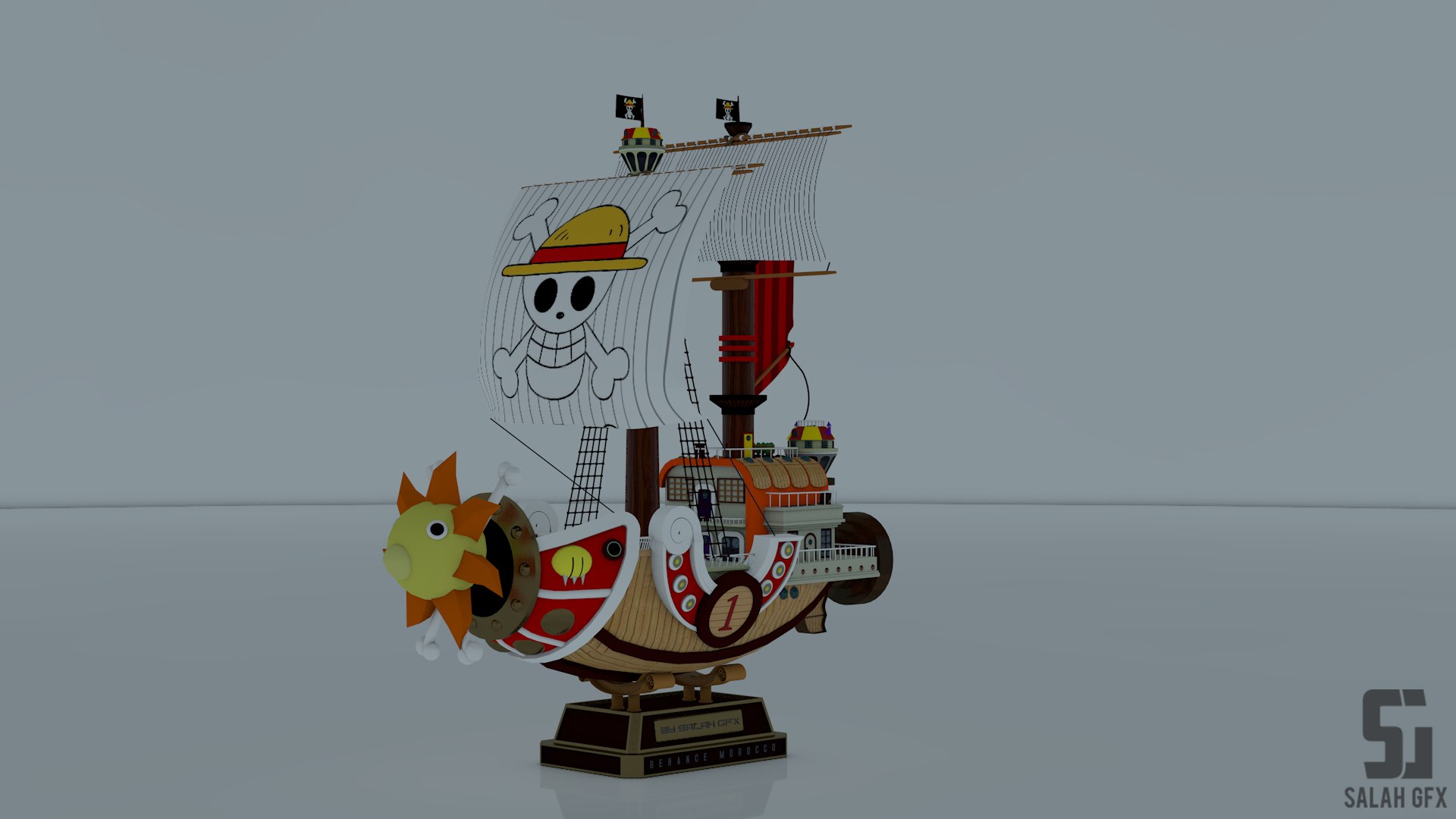 3d Model Modeled Thousand Sunny