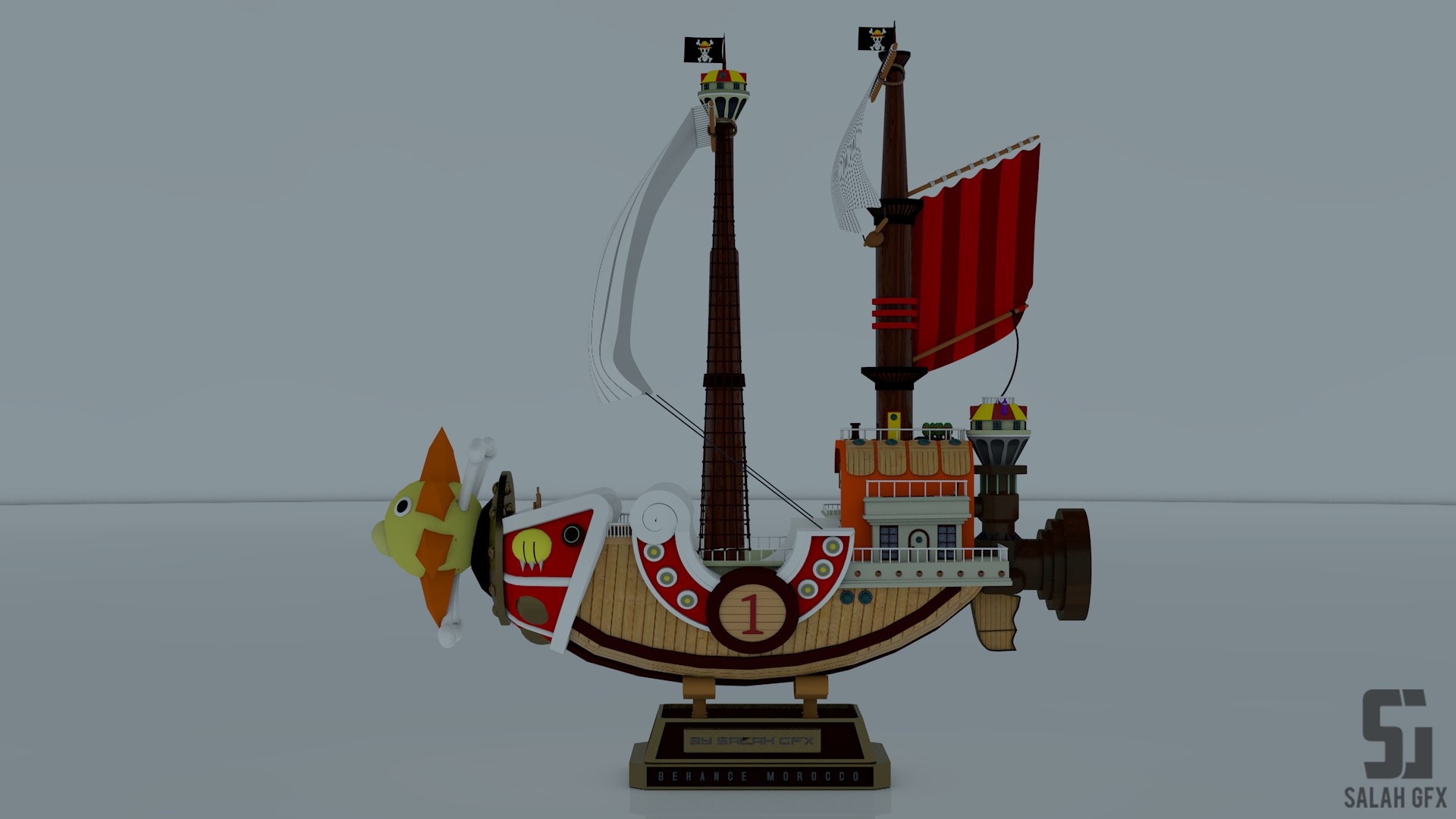 3d Model Modeled Thousand Sunny