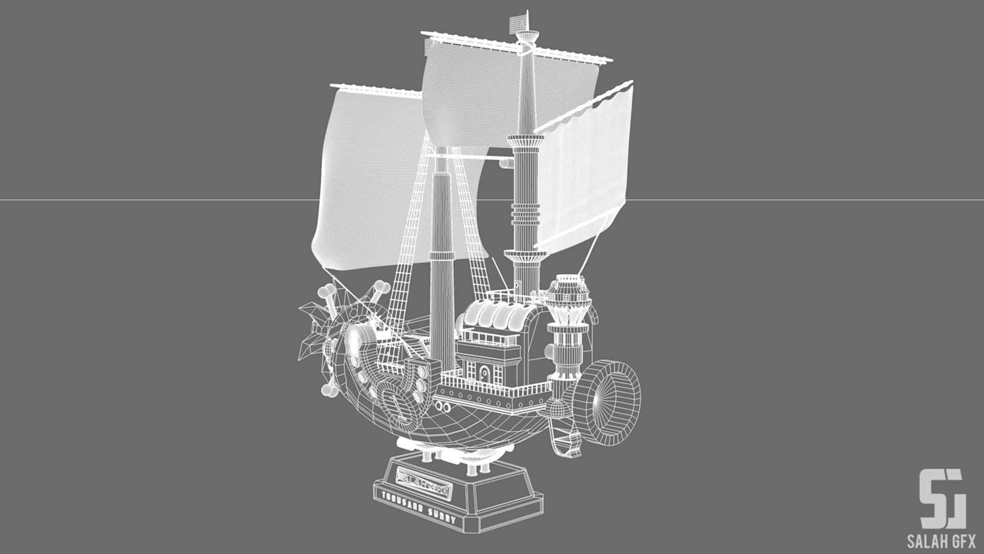 3d Model Modeled Thousand Sunny