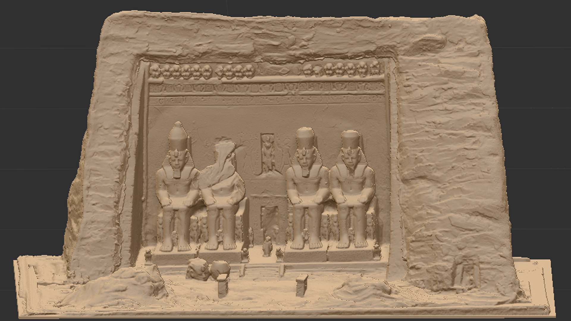 3D Abu Simbel Entrance model - TurboSquid 2071118