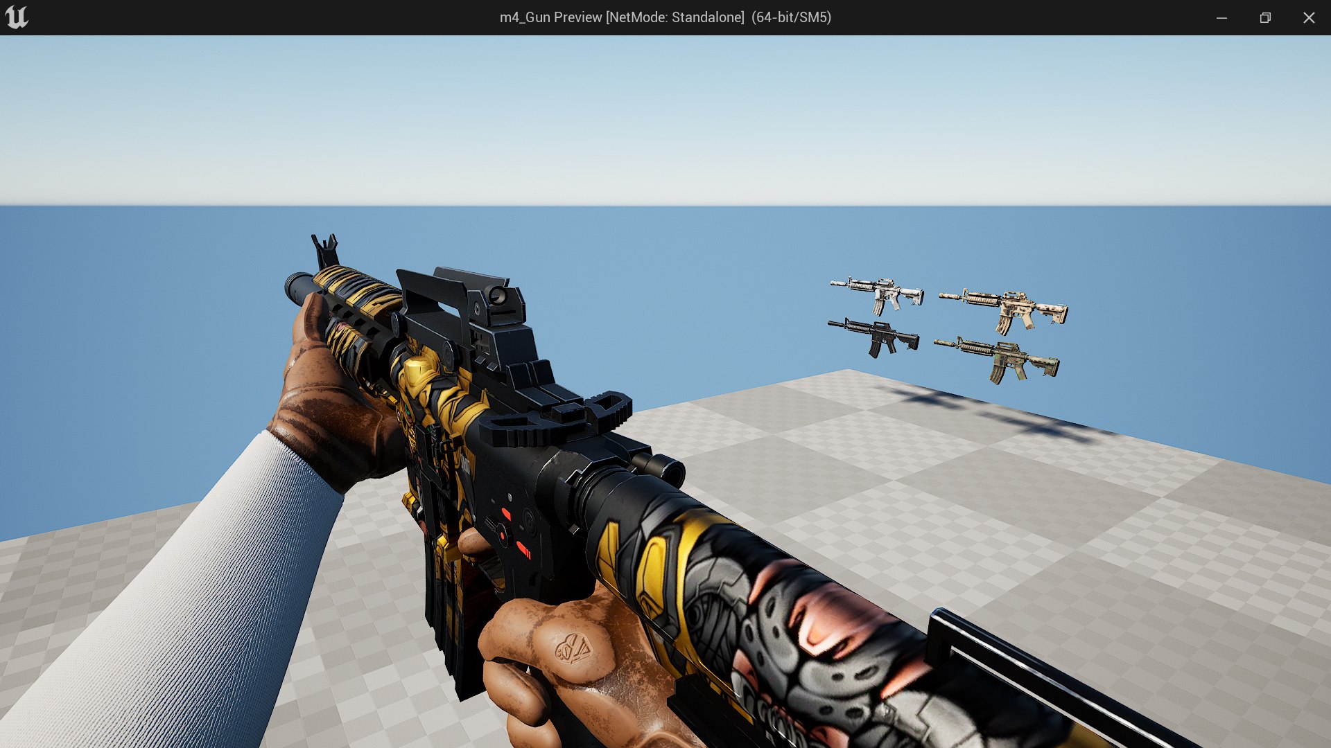 3D M4 Gun Fps - Tps - TurboSquid 2403499
