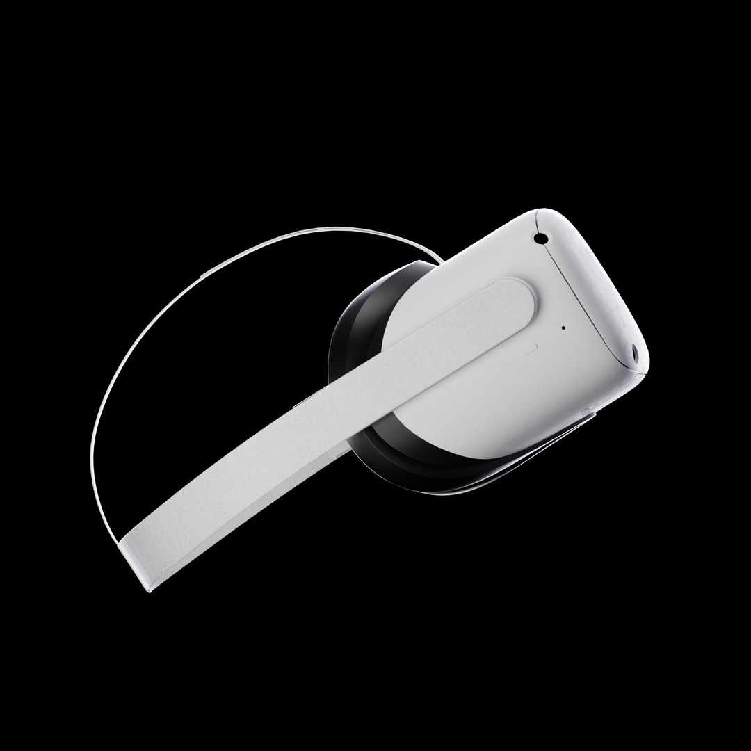 3D Oculus Quest 2 Headset VR 3D Model Custom Textures Low-poly ...