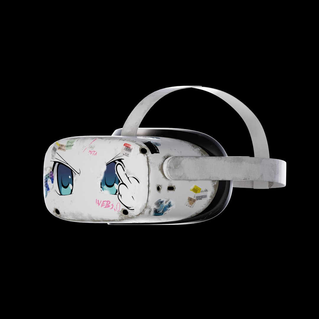 3D Oculus Quest 2 Headset VR 3D Model Custom Textures Low-poly - TurboSquid 1963757