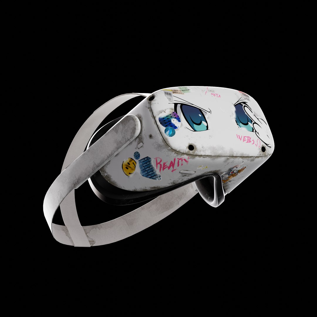 3D Oculus Quest 2 Headset VR 3D Model Custom Textures Low-poly - TurboSquid 1963757