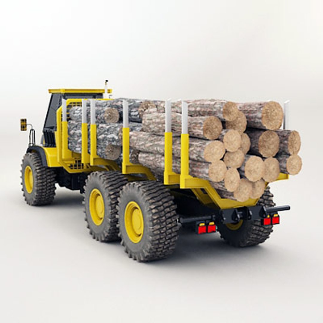 articulated timber transporter 3d 3ds