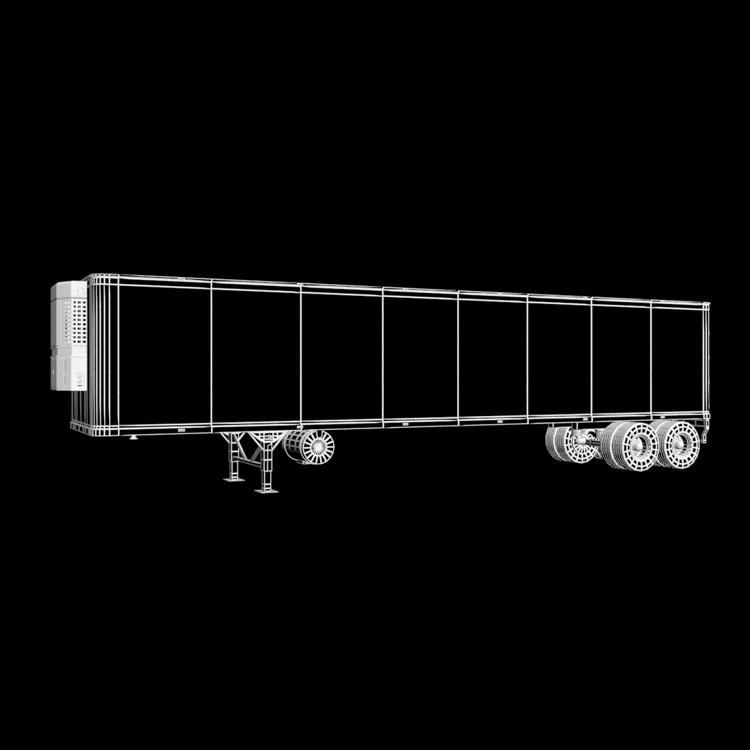 3d Semi Trailer Reefer