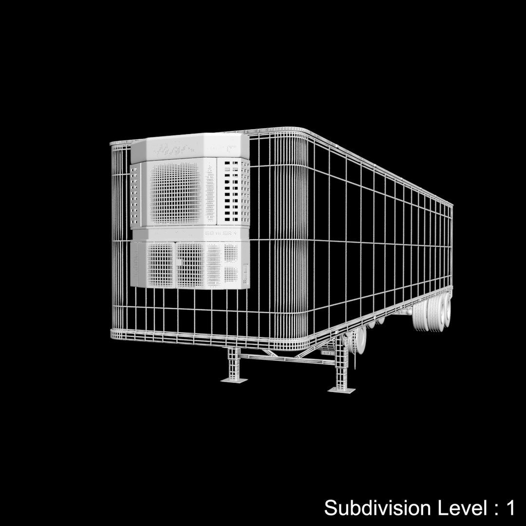 3d Semi Trailer Reefer