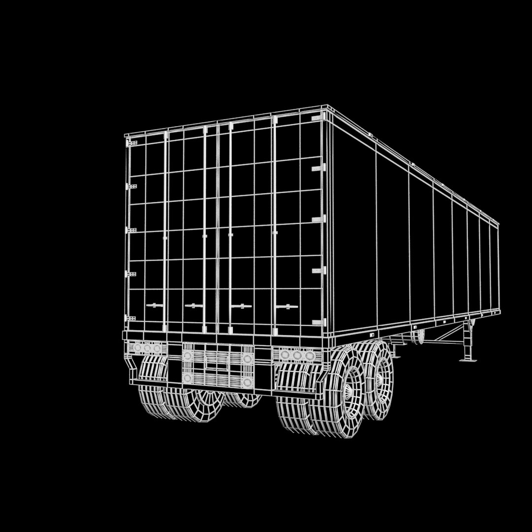 3d Semi Trailer Reefer