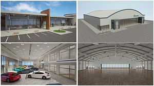 3ds max car showroom