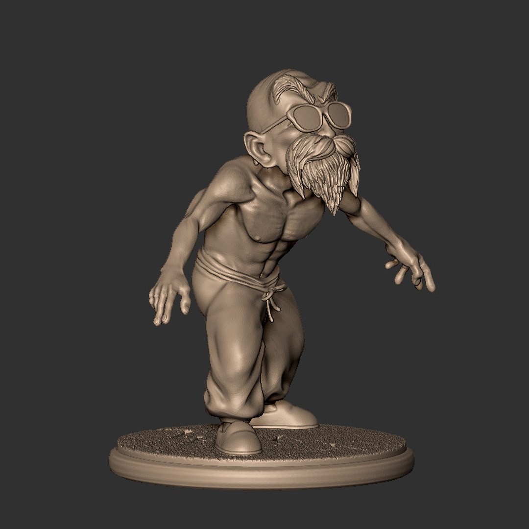 3D Master Roshi - TurboSquid 1157530