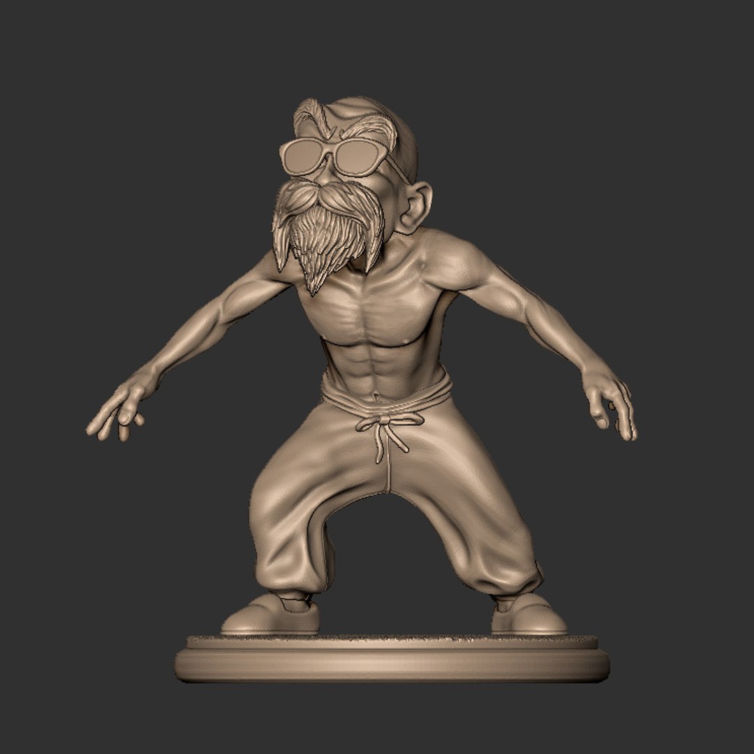 3D Master Roshi - TurboSquid 1157530