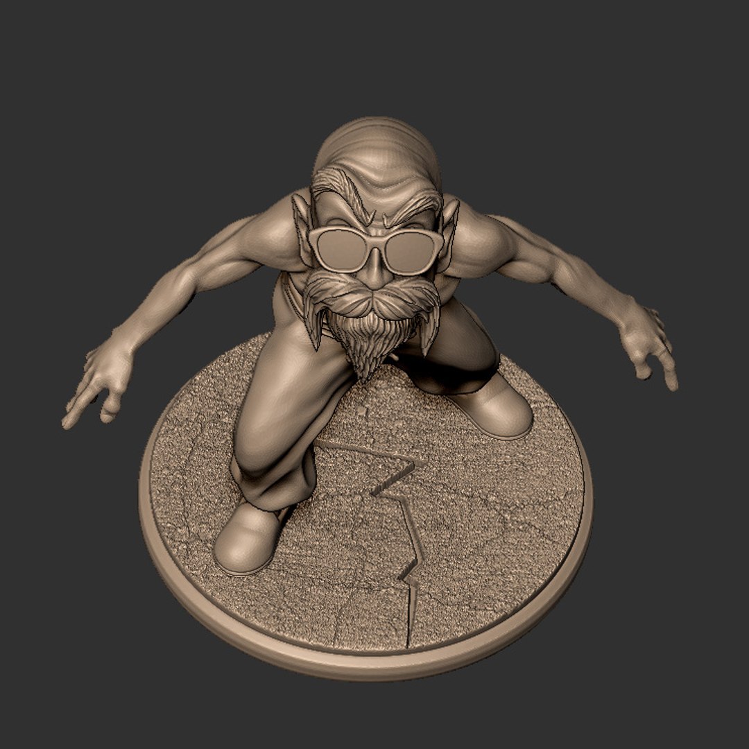 3D Master Roshi - TurboSquid 1157530