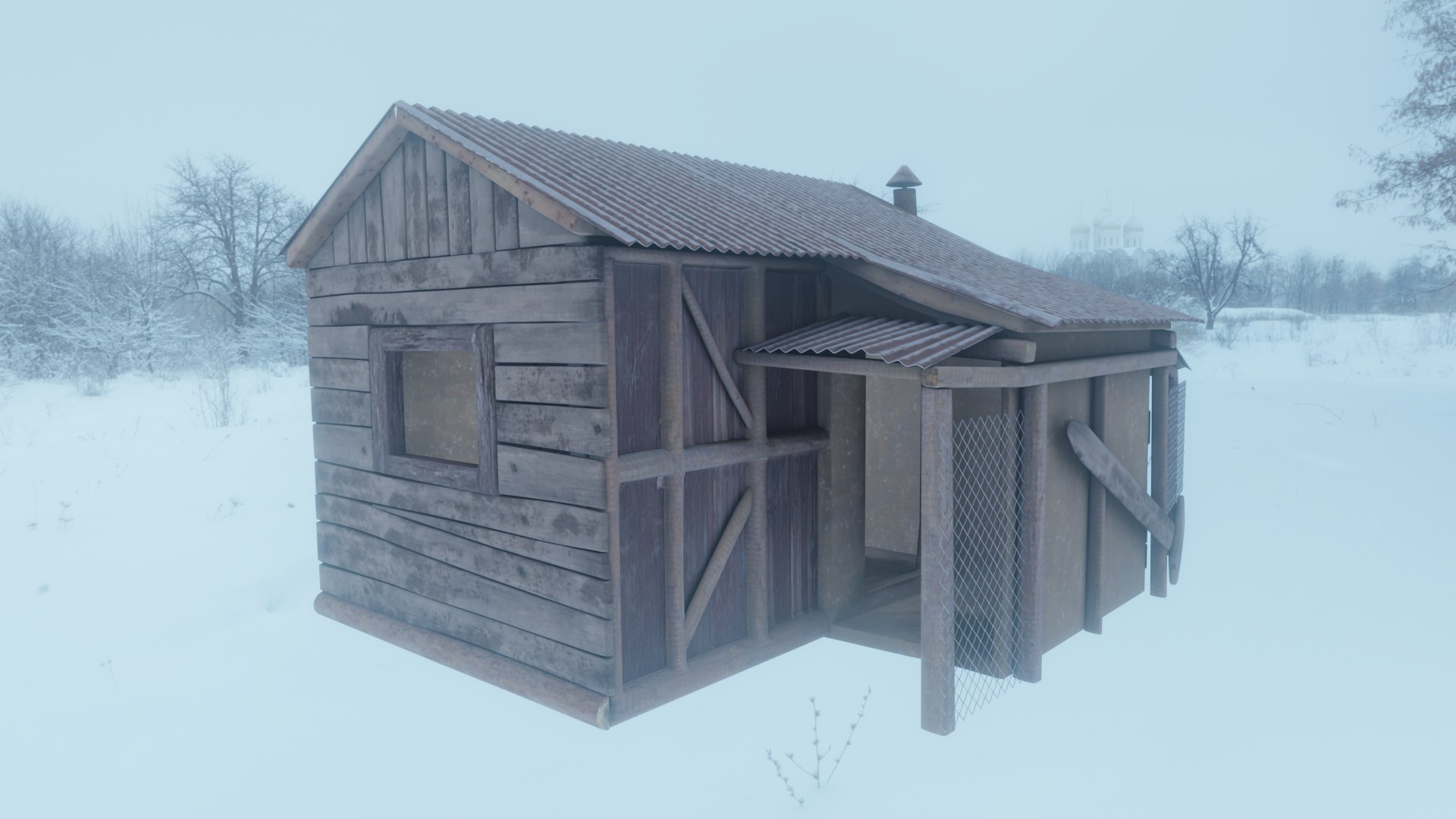 Wooden house 3D model - TurboSquid 1519325