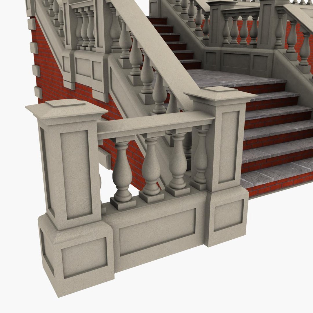 Ornamental Ballustrade 3ds