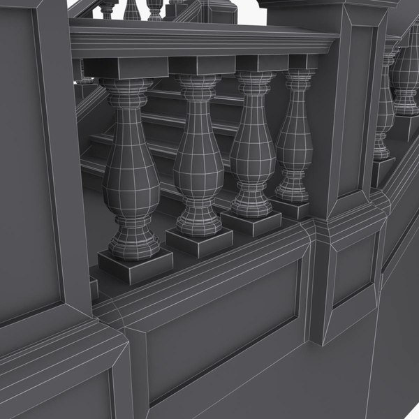 ornamental ballustrade 3ds