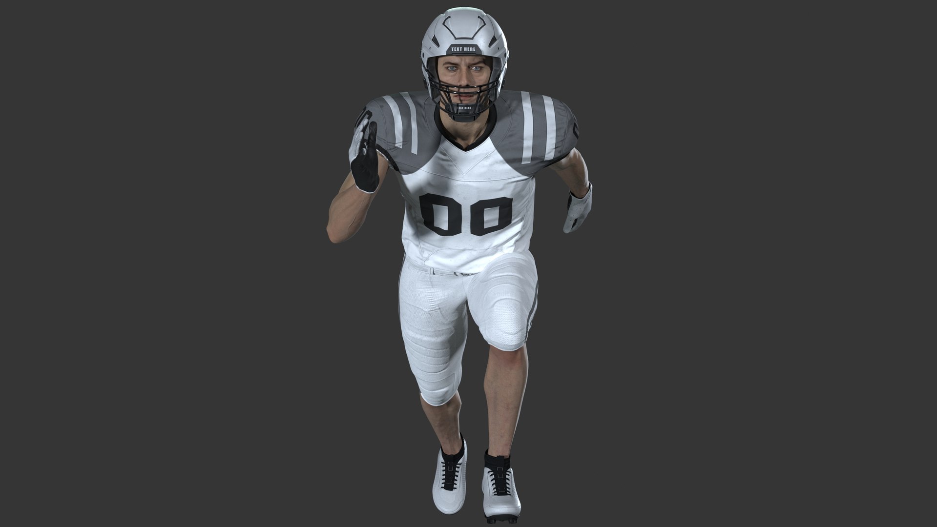 American Football Player 3D Model - TurboSquid 2086336