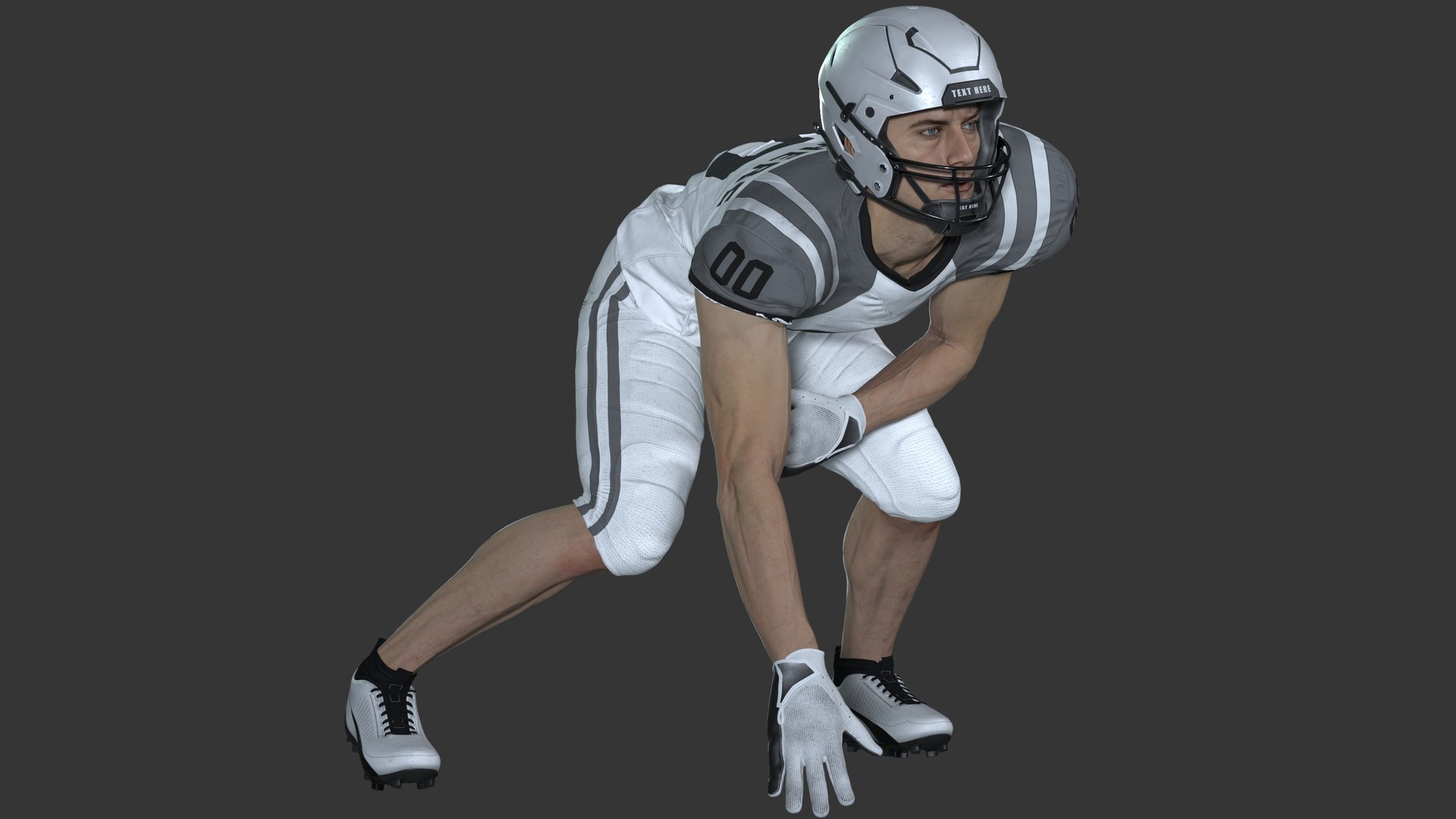 American Football Player 3D model - TurboSquid 2086336