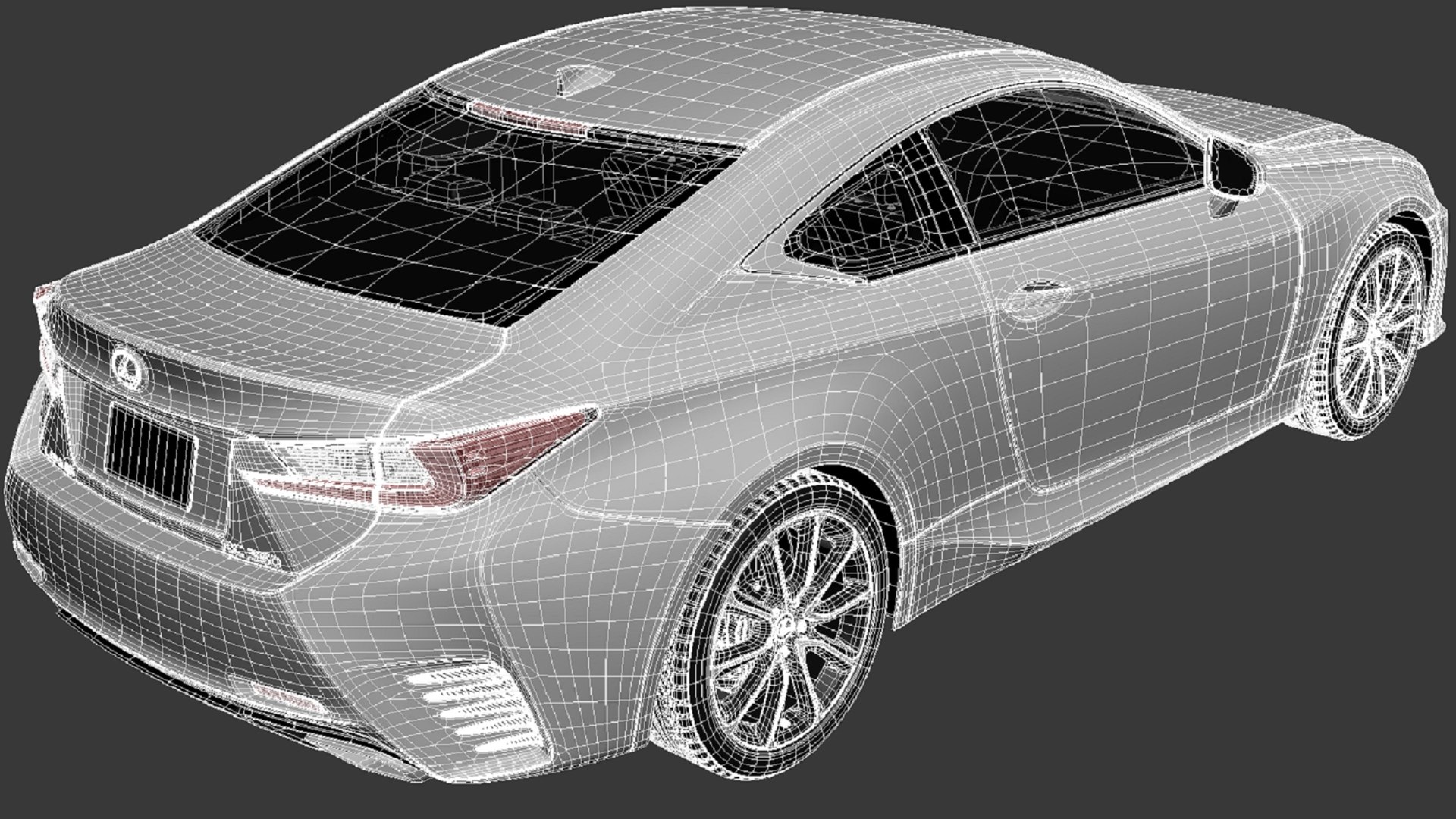 3d Model 2015 Lexus Rc