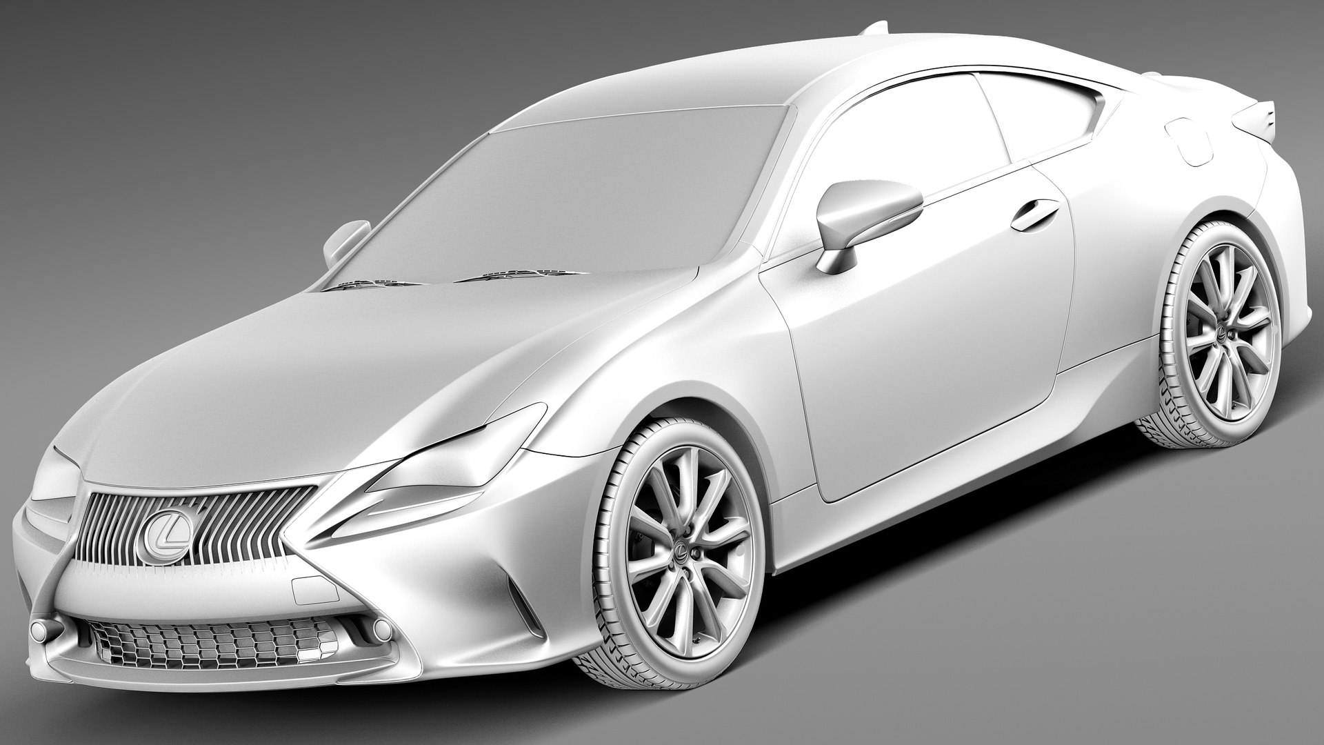 3d Model 2015 Lexus Rc