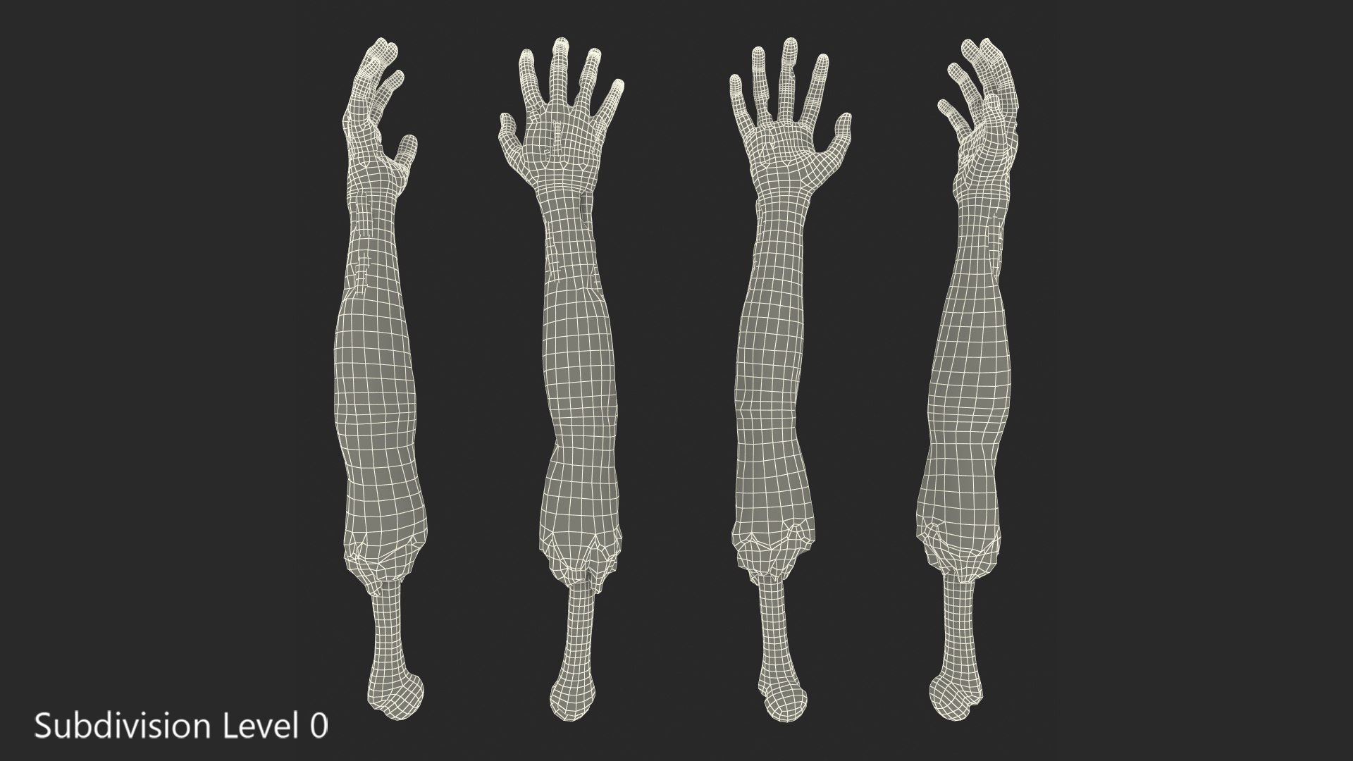 3D Zombie Arms Single - TurboSquid 1443802