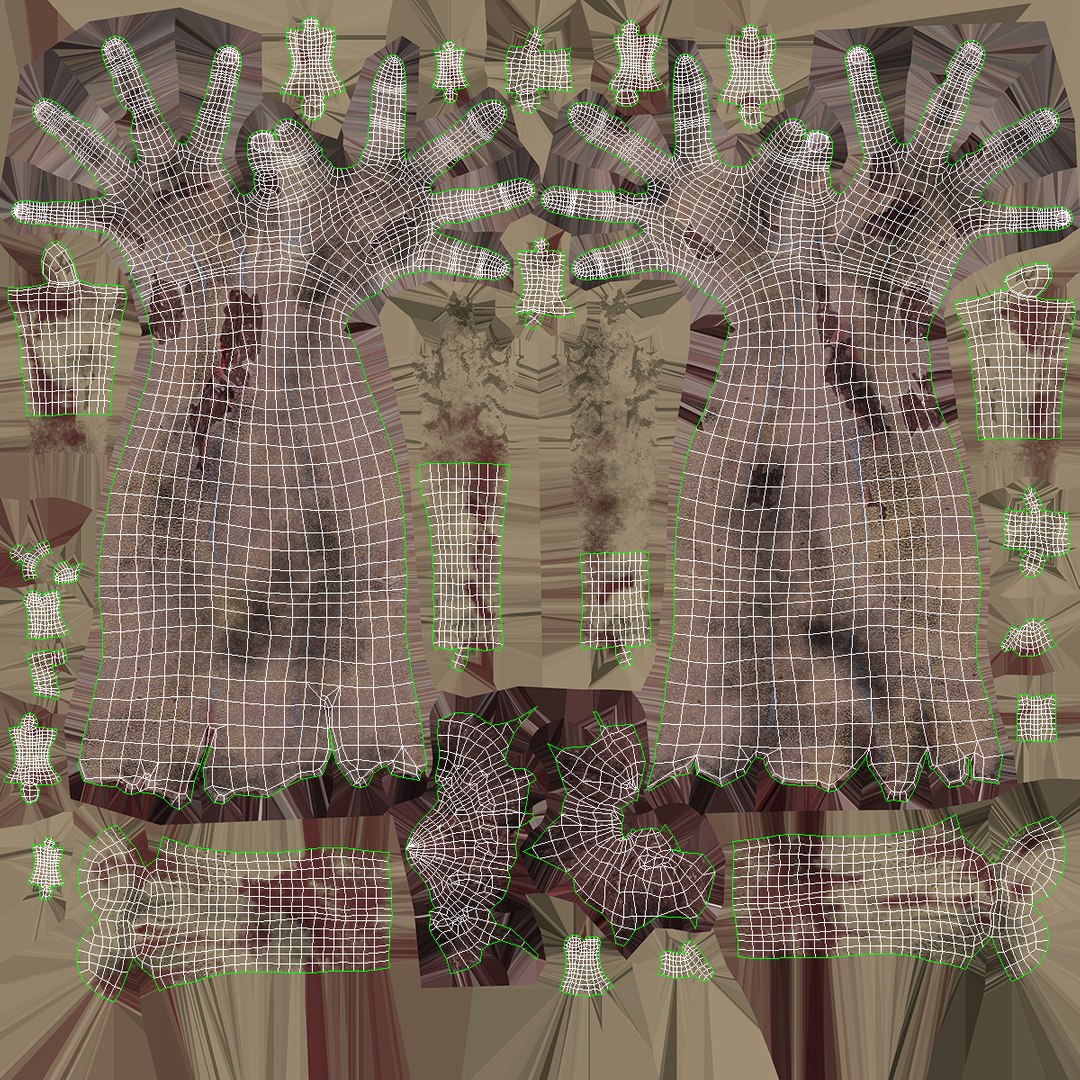 3D Zombie Arms Single - TurboSquid 1443802