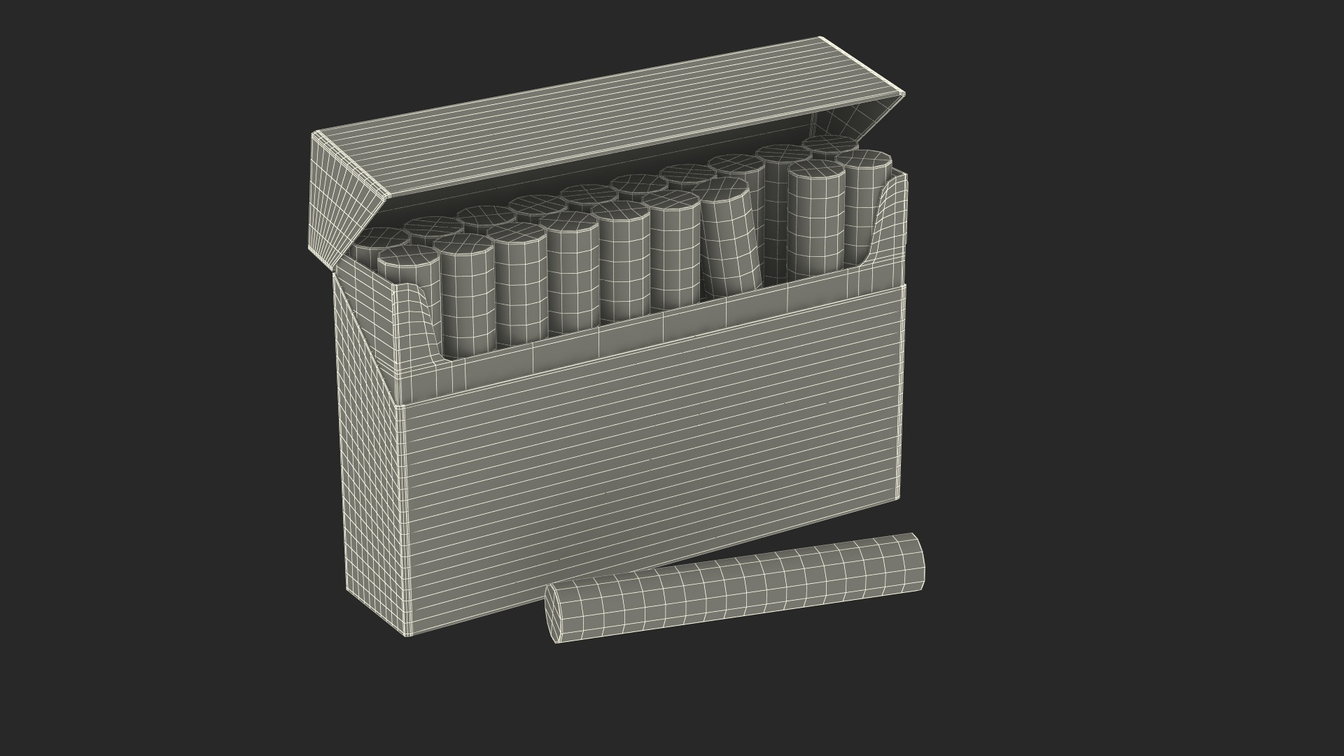 Pack of Electronic Cigarettes Open with Stick 3D - TurboSquid 2158461