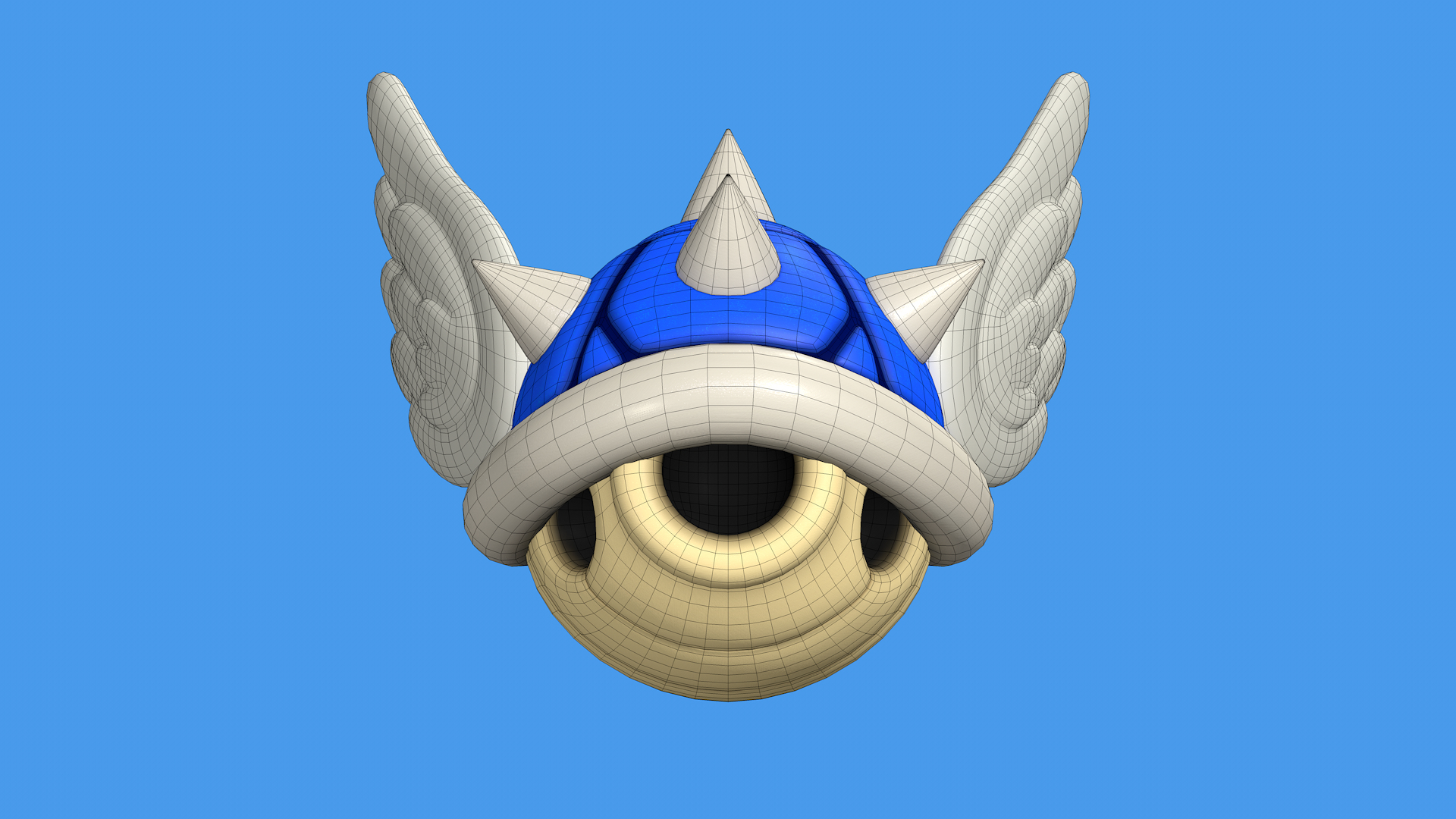 3D Mario Bros Koopa Shell Blue Cinematic Model - TurboSquid 2059357