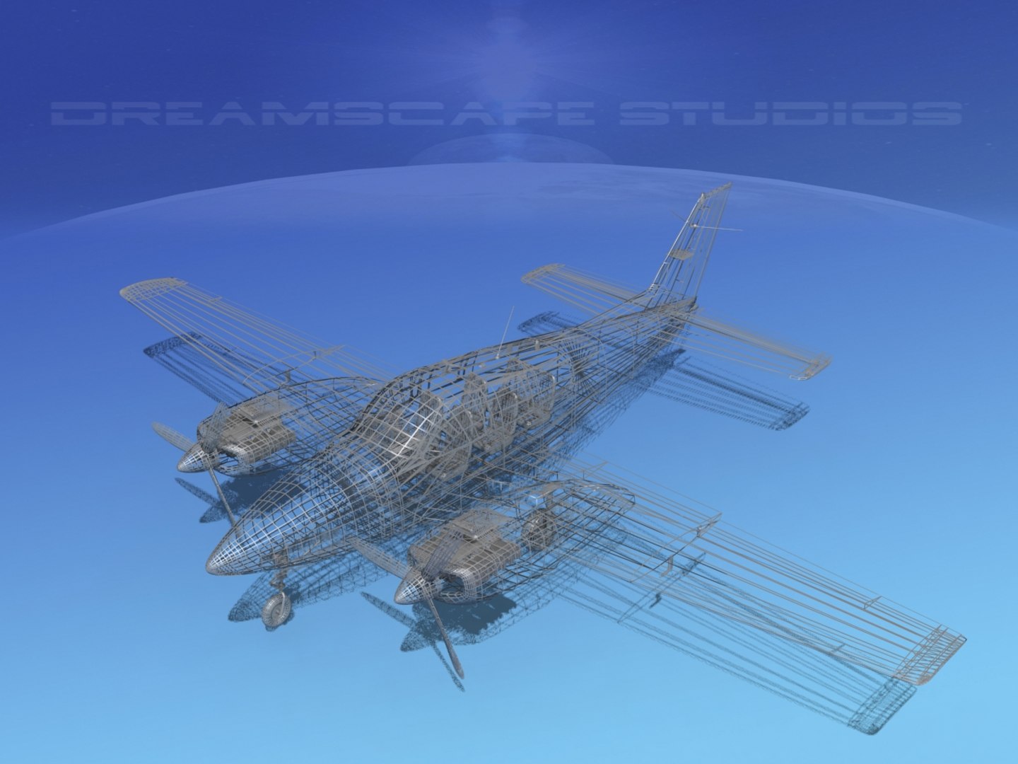 3d Beechcraft Aircraft Family