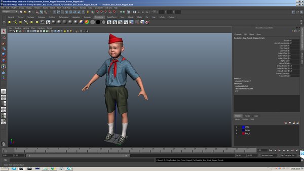 3D realistic boy scout rigged - TurboSquid 1324784