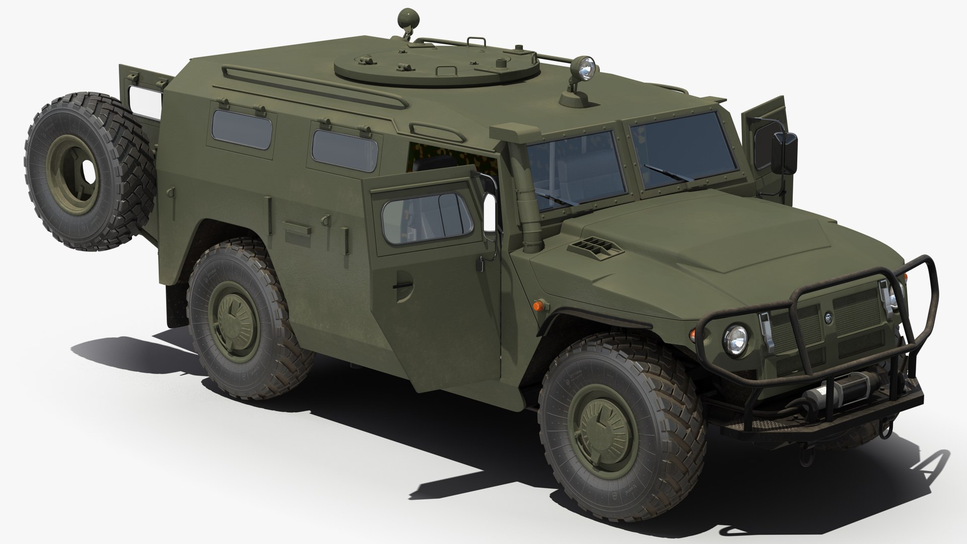 Russian Gaz Tiger Model - TurboSquid 1237047